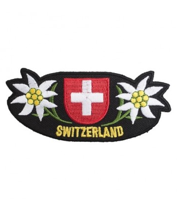 OVAL EMBROIDERED DESIGNS WITH SWISS CROSS – Swiss Souvenirs and Watches