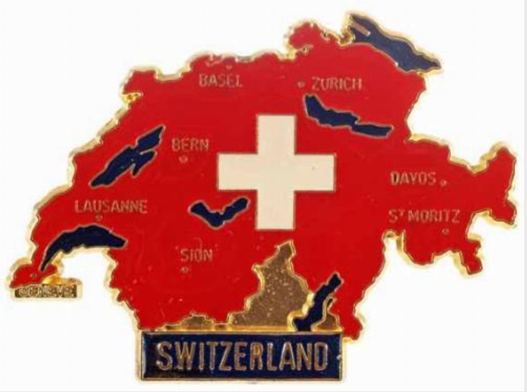 MAGNET - SWITZERLAND CARD – Swiss Souvenirs and Watches