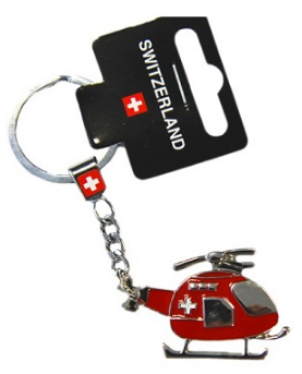 KEYRING HELICOPTER METAL – Swiss Souvenirs and Watches