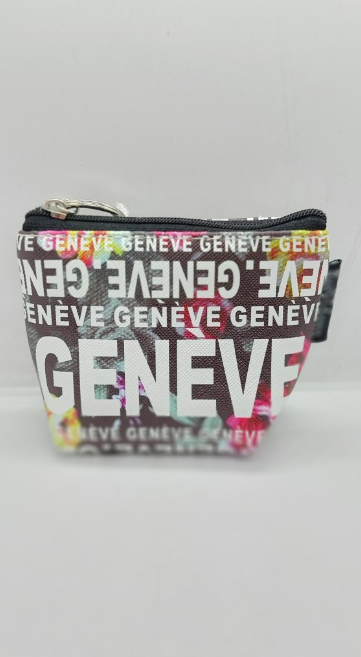 COIN WALLET - GENEVA WITH FLOWERS – Swiss Souvenirs and Watches