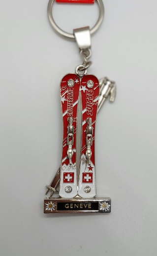 KEYRING WITH SKI – Swiss Souvenirs and Watches