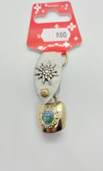 SMALL BELL - GENEVA & EDELWEISS WITH LEATHER – Swiss Souvenirs and Watches