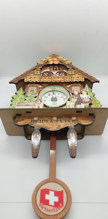 MAGNET CUCKOO CLOCK - CLOCK & ST BERNARD & FAMILY – Swiss Souvenirs and ...